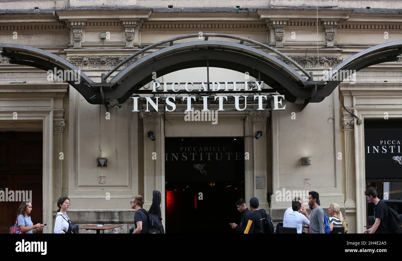 A general view of The Picadilly Institute in London. Picture dated ...
