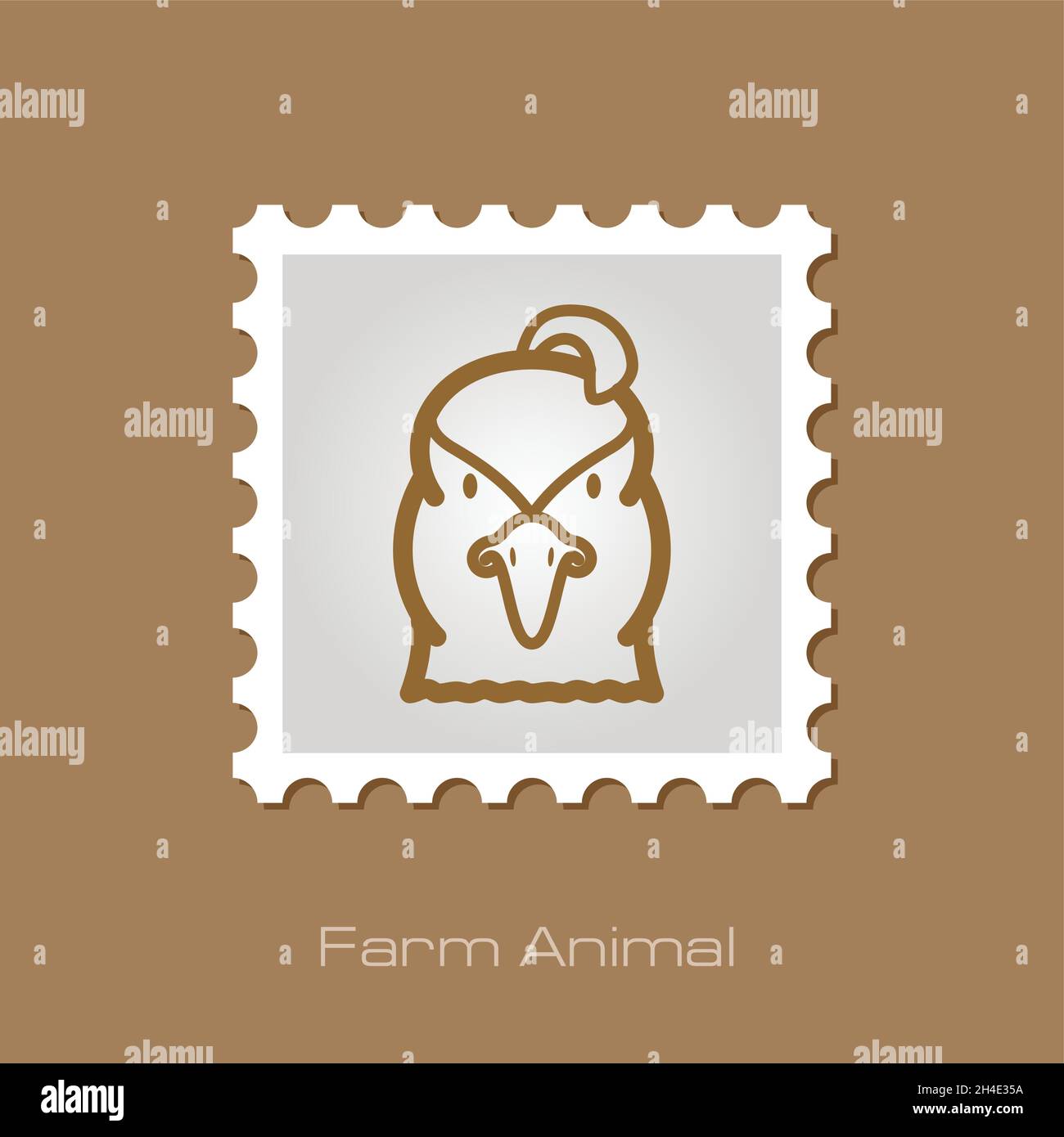 Quail outline stamp. Animal head vector symbol eps 10 Stock Vector ...