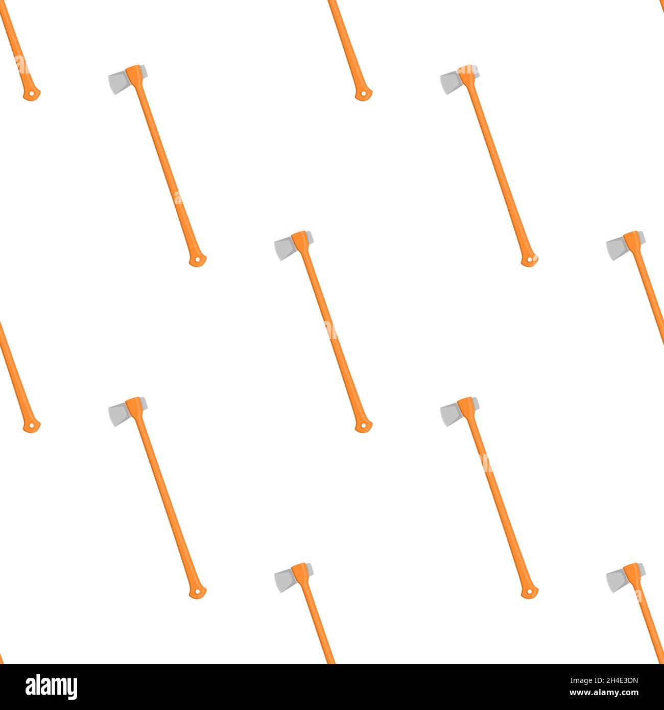 Illustration on theme pattern steel axes with wooden handle, metal ax ...