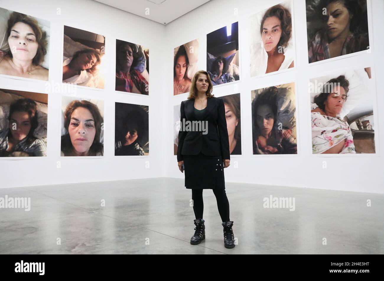 Tracey Emin at the launch of her 'A Fortnight of Tears', a major solo ...