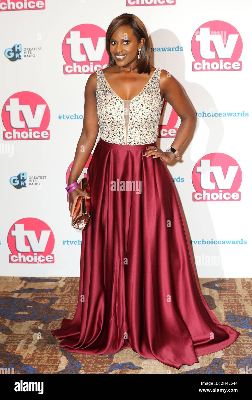 Kelle Bryan attending the TV Choice Awards held at the Hilton Hotel ...