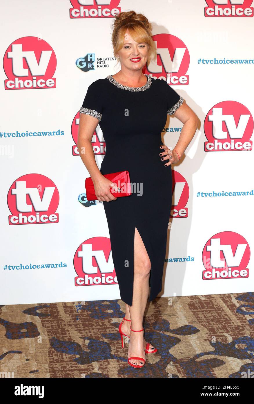 Sally-Ann Matthews attending the TV Choice Awards held at the Hilton ...