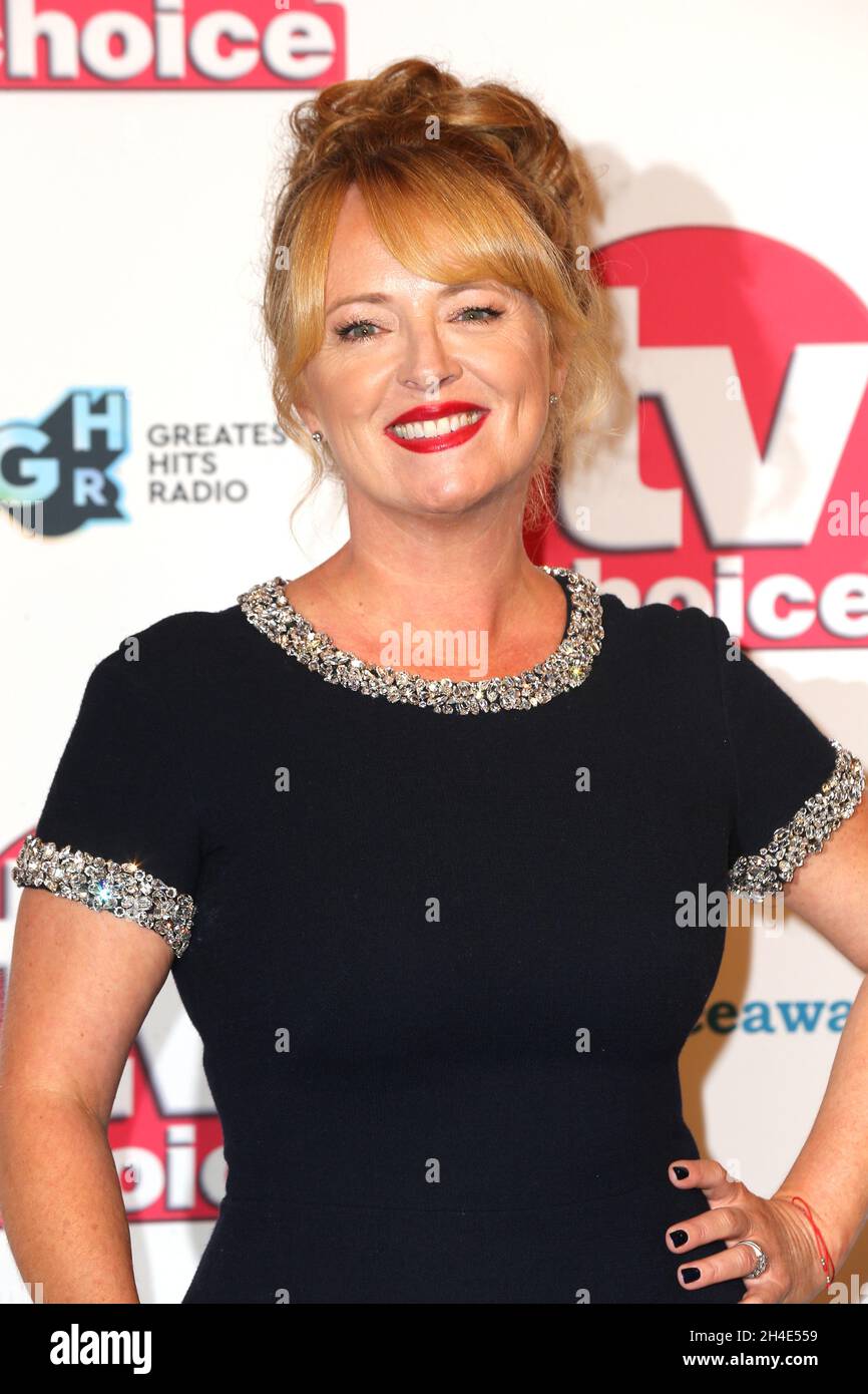 Sally-Ann Matthews attending the TV Choice Awards held at the Hilton ...