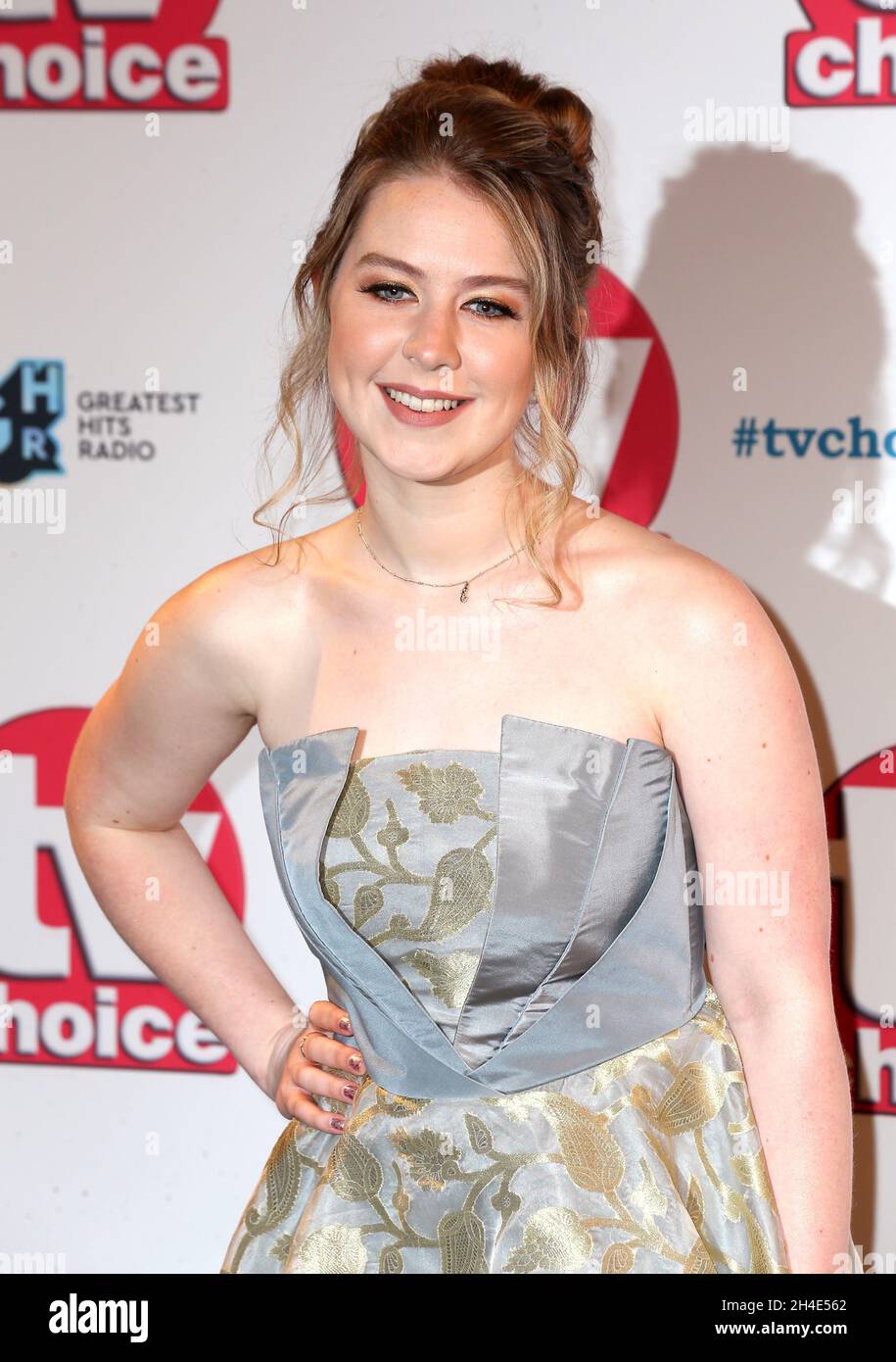Beccy Henderson attending the TV Choice Awards held at the Hilton Hotel ...