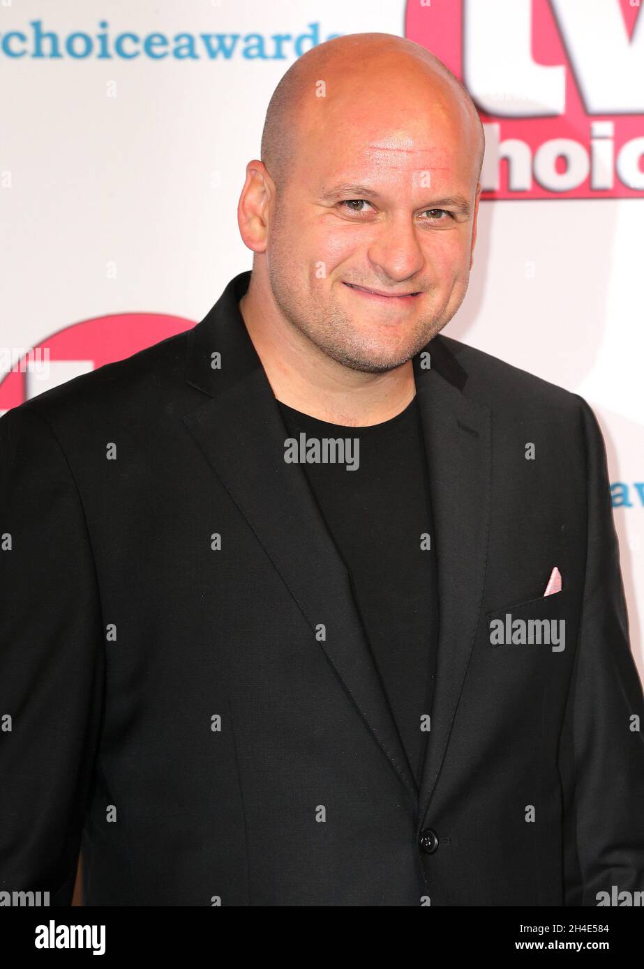 Ricky Champ attending the TV Choice Awards held at the Hilton Hotel ...