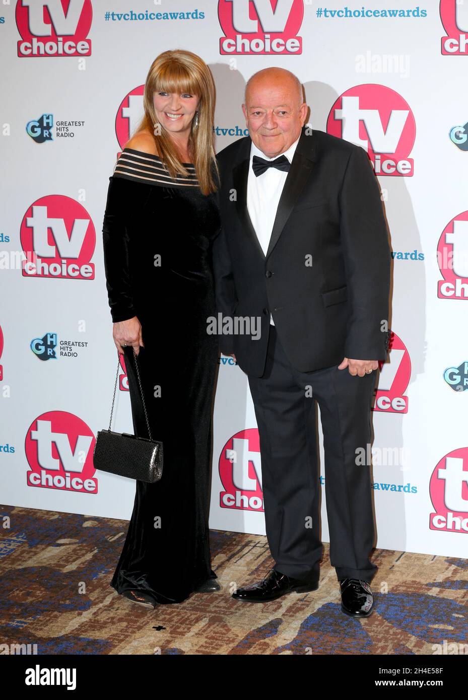 Joan Anderton (left) and Tim Healy attending the TV Choice Awards held ...