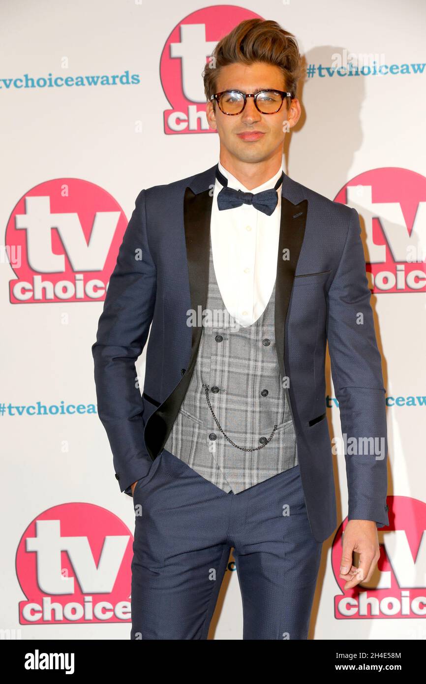 Christopher Taylor attending the TV Choice Awards held at the Hilton ...