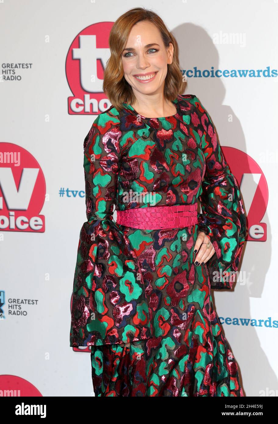 Laura Main attending the TV Choice Awards held at the Hilton Hotel ...
