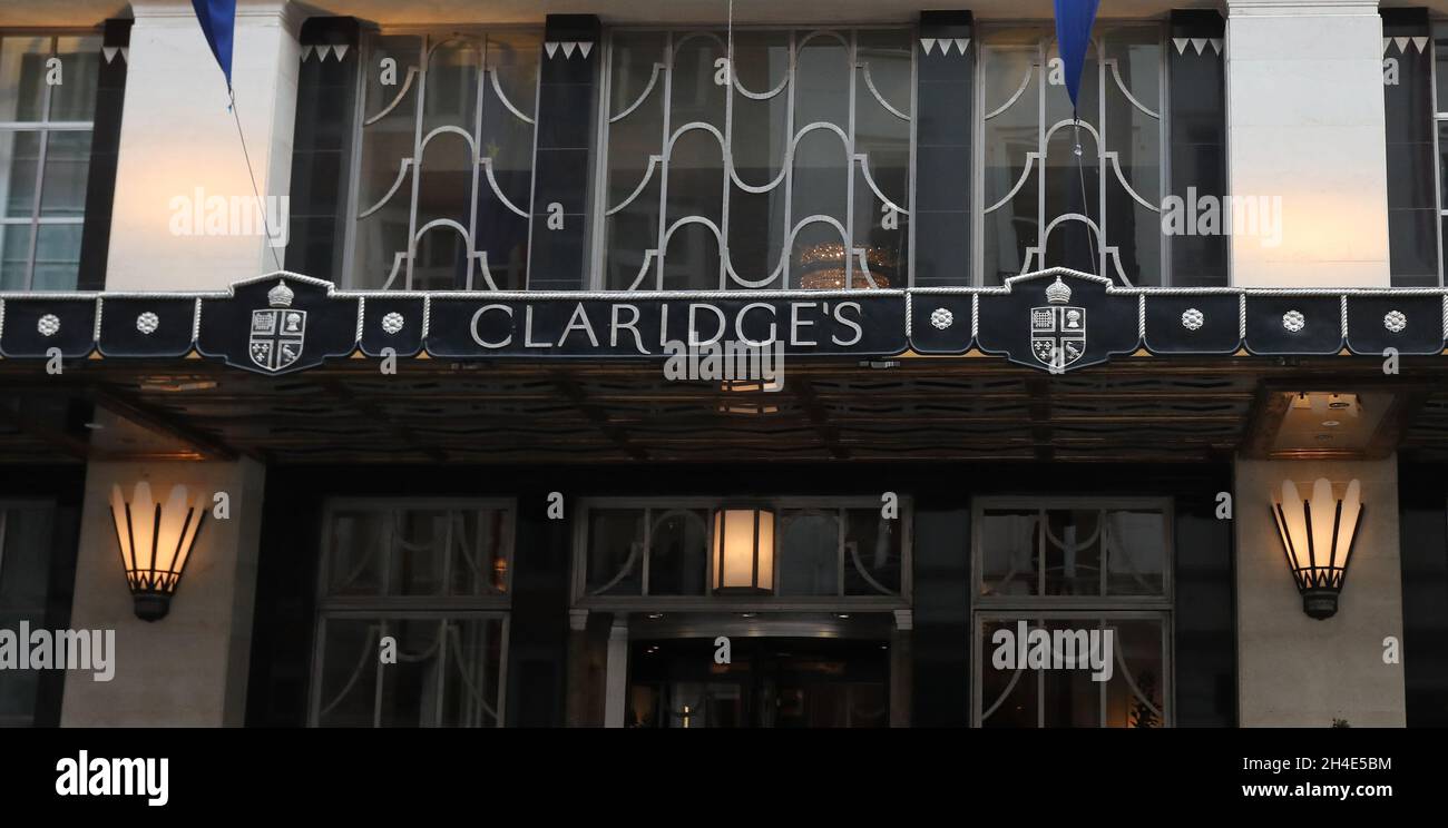A general view of Claridges, London. Picture dated: September Tuesday ...