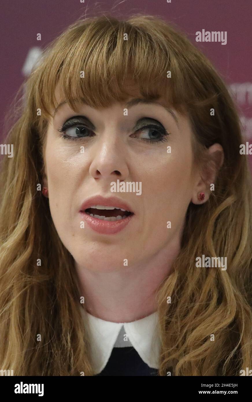 Shadow education secretary Angela Rayner speaks during a fringe event ...