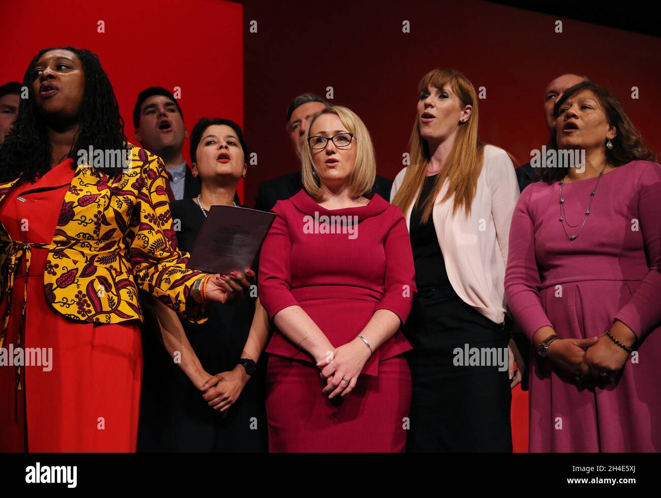 (left to right) Shadow cabinet ministers Dawn Butler, Shami Chakrabarti ...