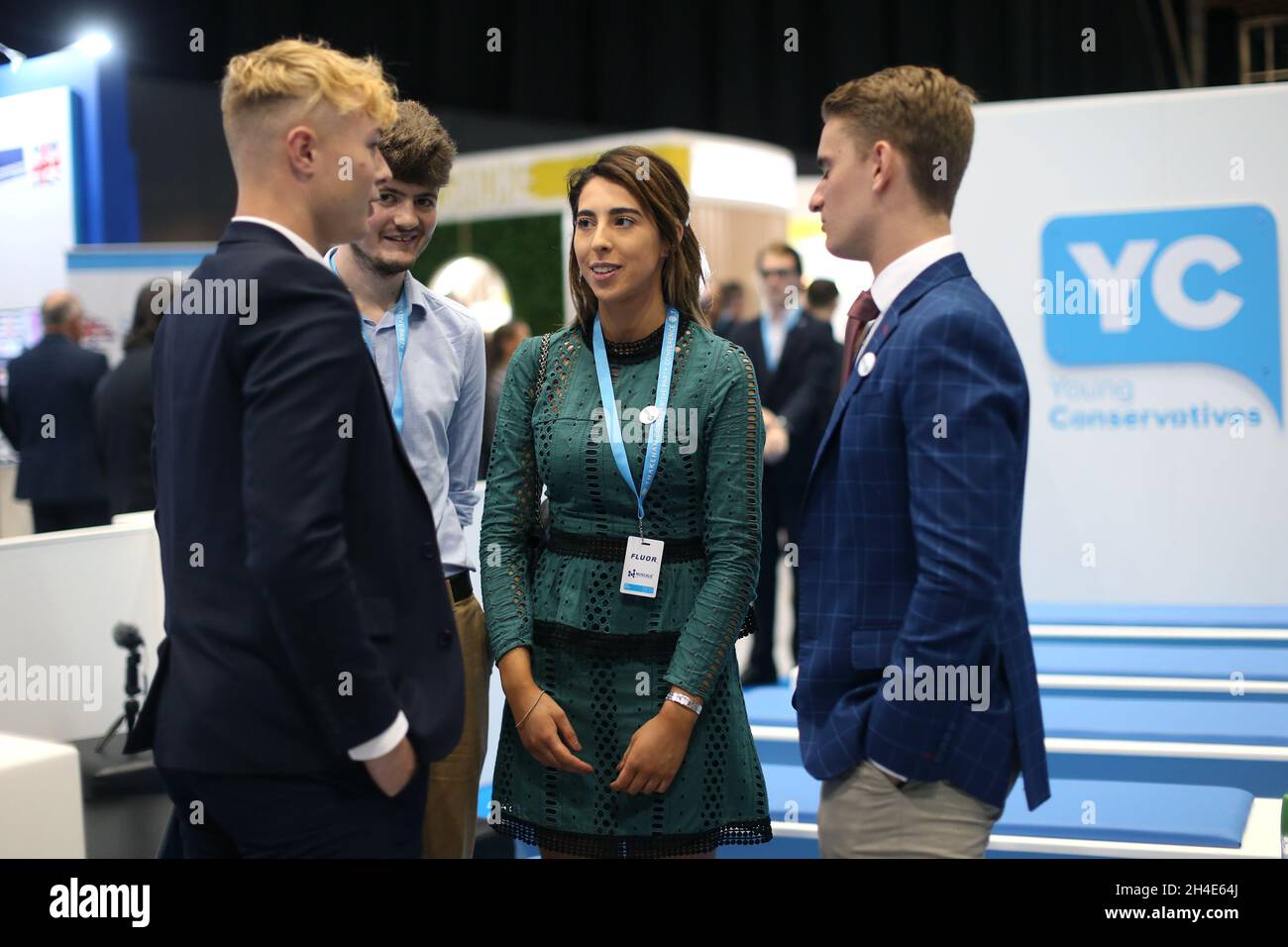 Young Conservative Party delegates during the first day of the ...