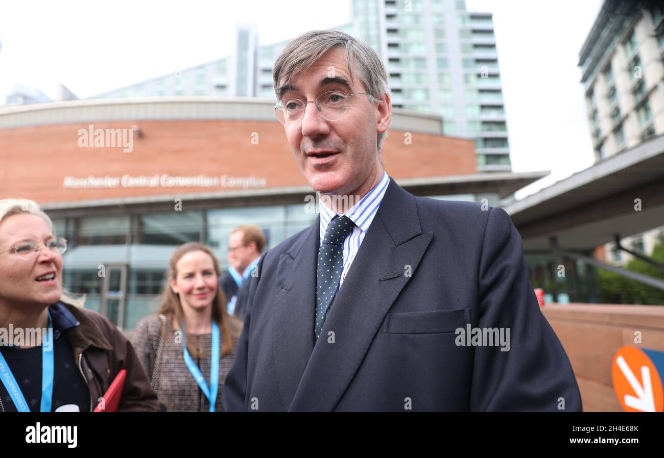 Leader of the House of Commons Jacob Rees-Mogg and wife Helena (second ...