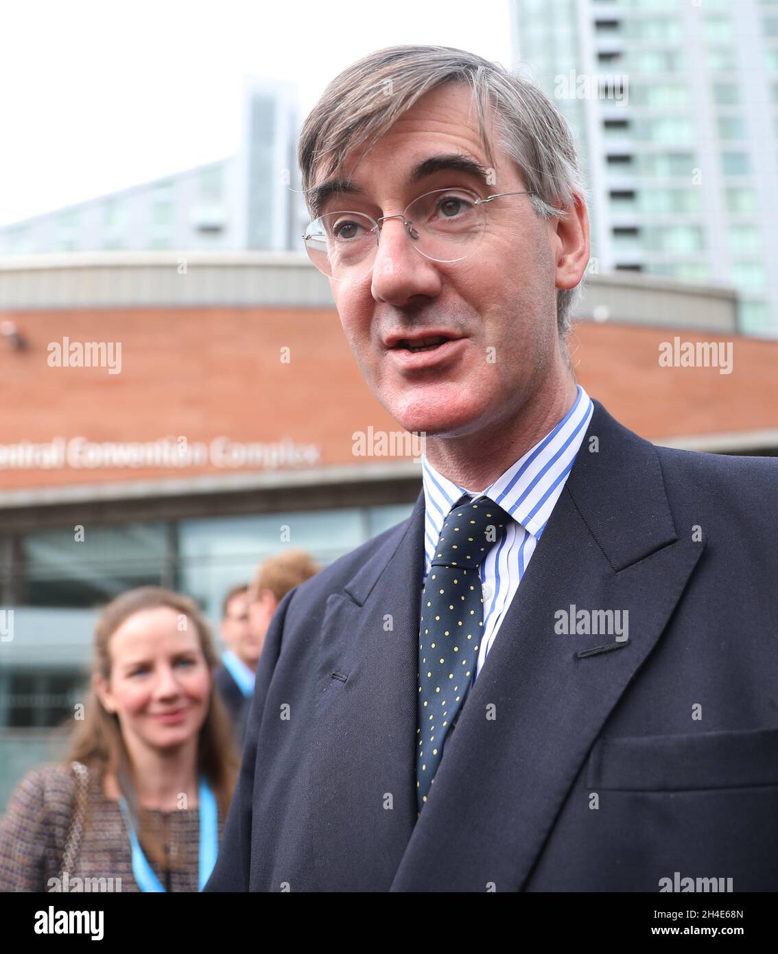 Leader of the House of Commons Jacob Rees-Mogg and wife Helena (left ...
