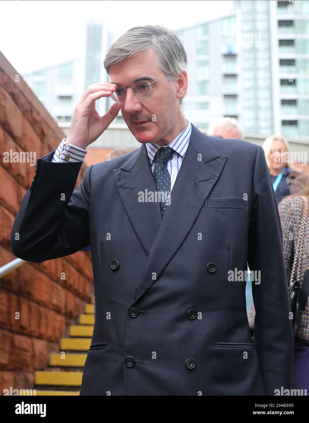 Leader of the House of Commons Jacob Rees-Mogg and wife Helena during a ...
