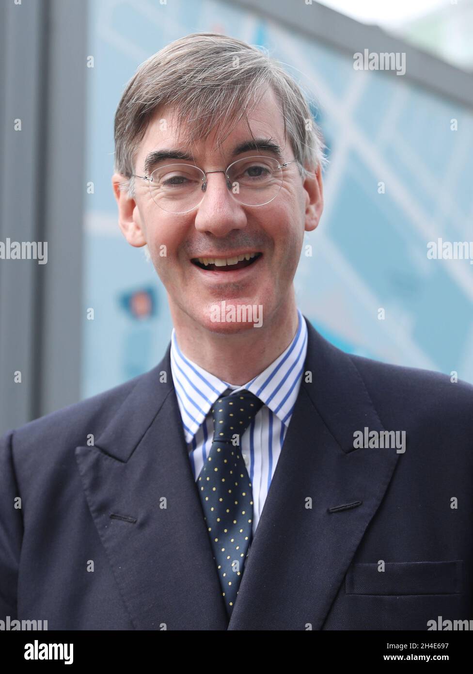 Leader of the House of Commons Jacob Rees-Mogg and wife Helena during a ...