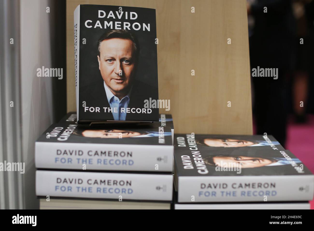 Copies of "For The Record", the autobiography of Britain's former Prime ...