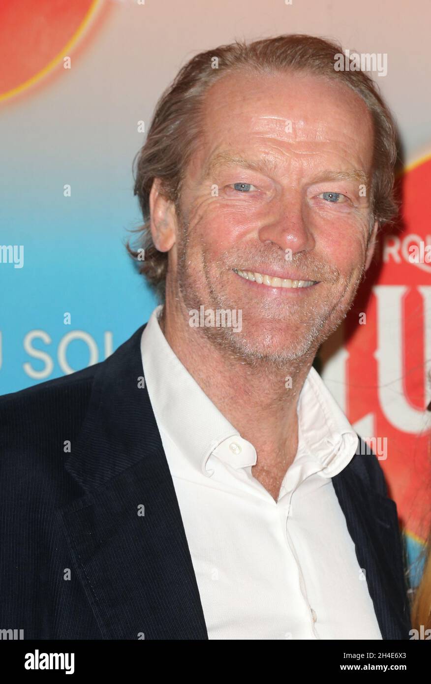 Iain Glen attending the Cirque du Soleil's red carpet premiere of LUZIA ...