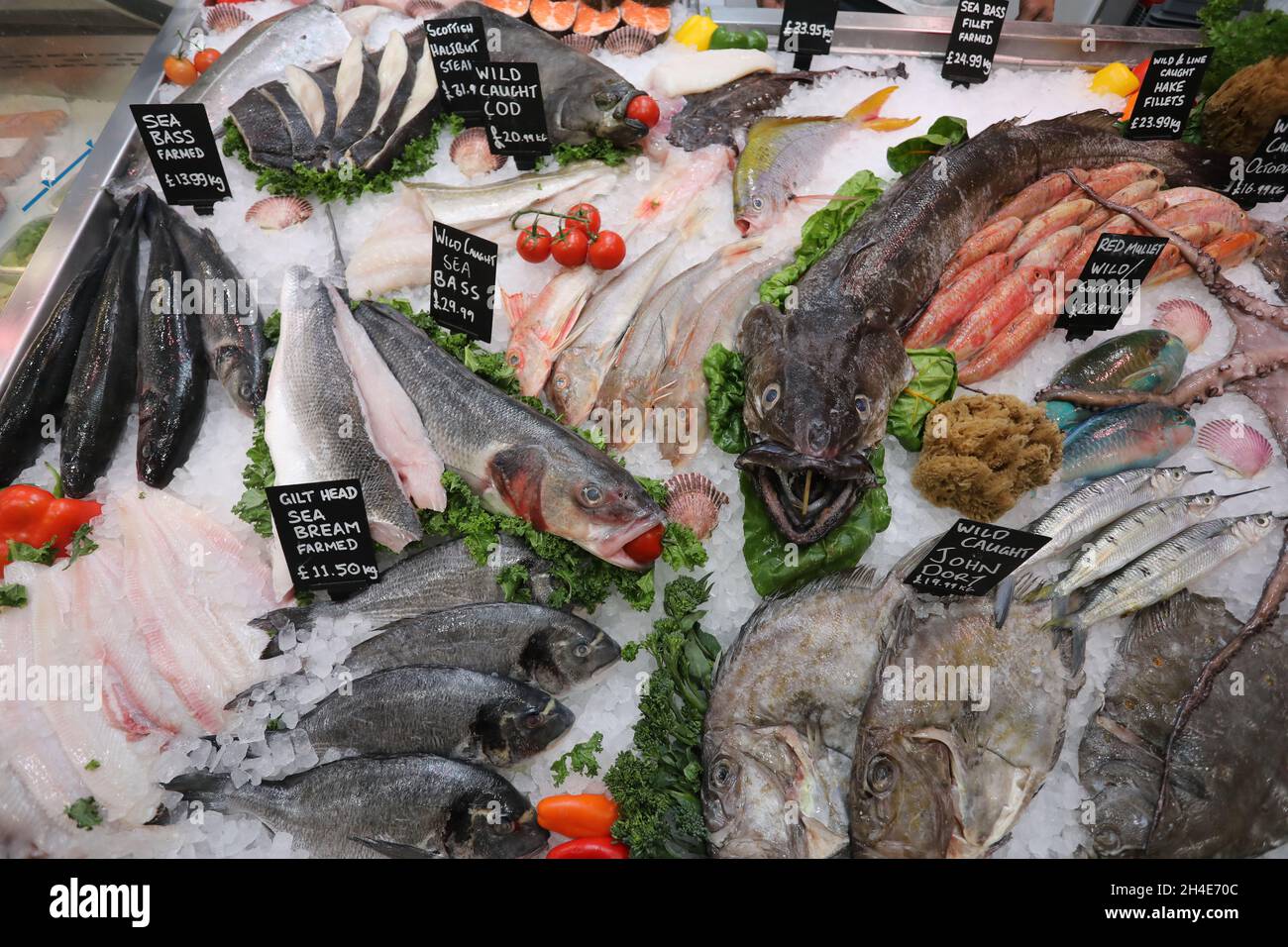 Fishmonger counter hi-res stock photography and images - Alamy