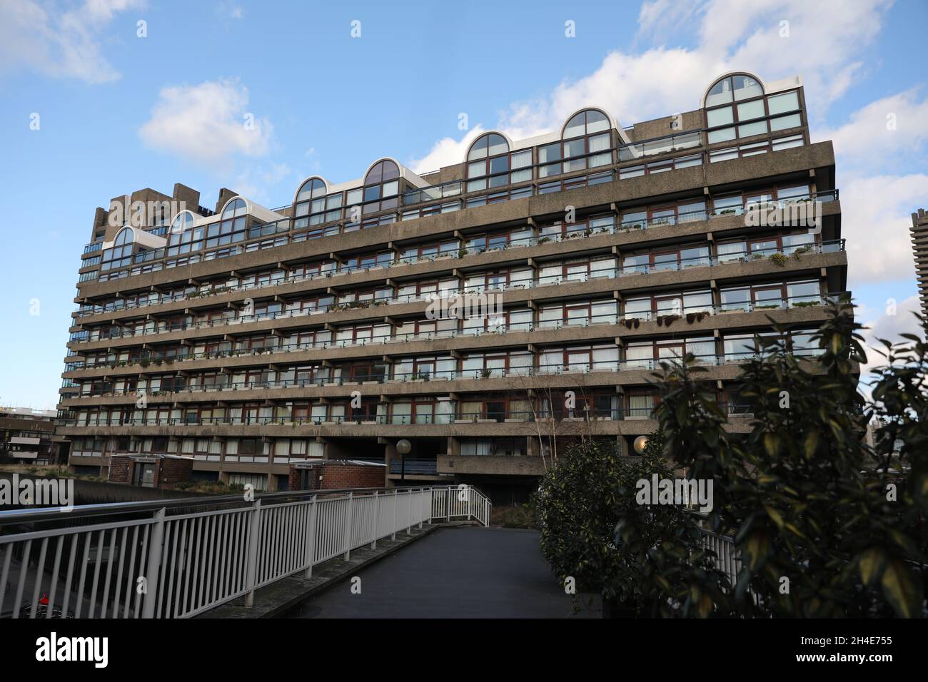 A general view of The Barbican Estate, a residential estate that was ...