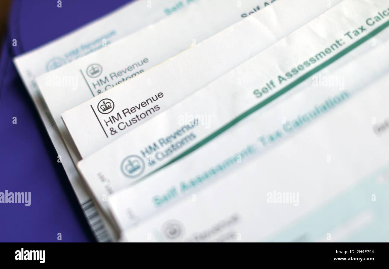 HRMC tax forms for self assessment tax calculation used by self ...