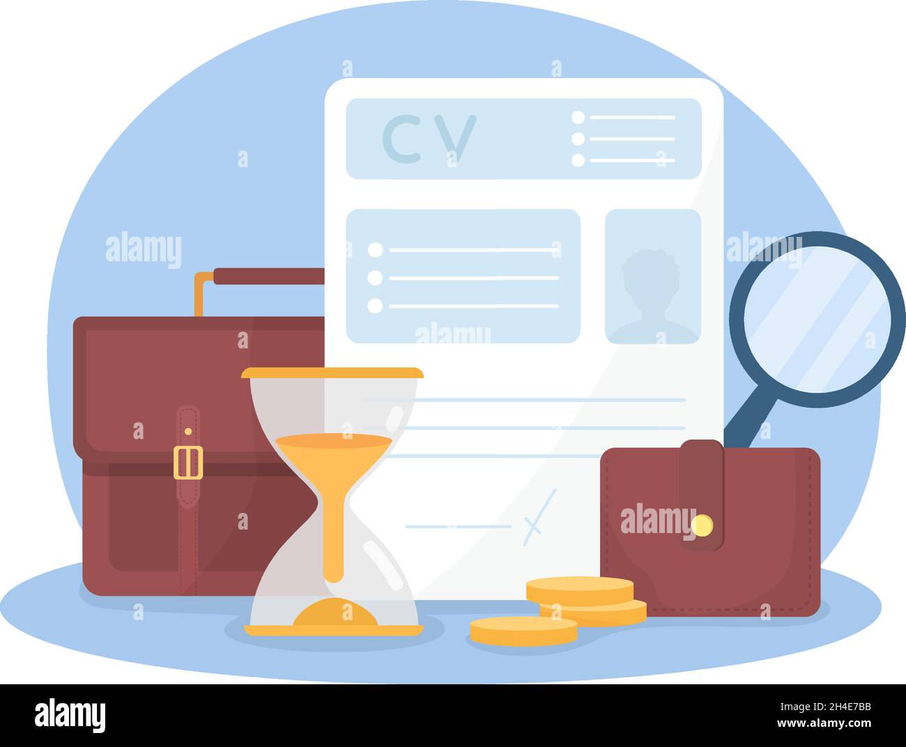 Employment flat concept vector illustration Stock Vector Image & Art ...