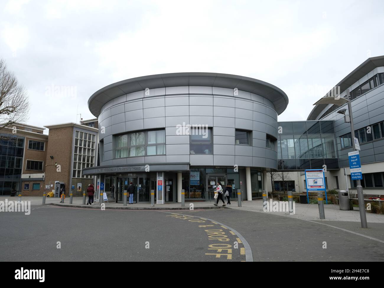 A general view of the North Middlesex University Hospital Stock Photo ...