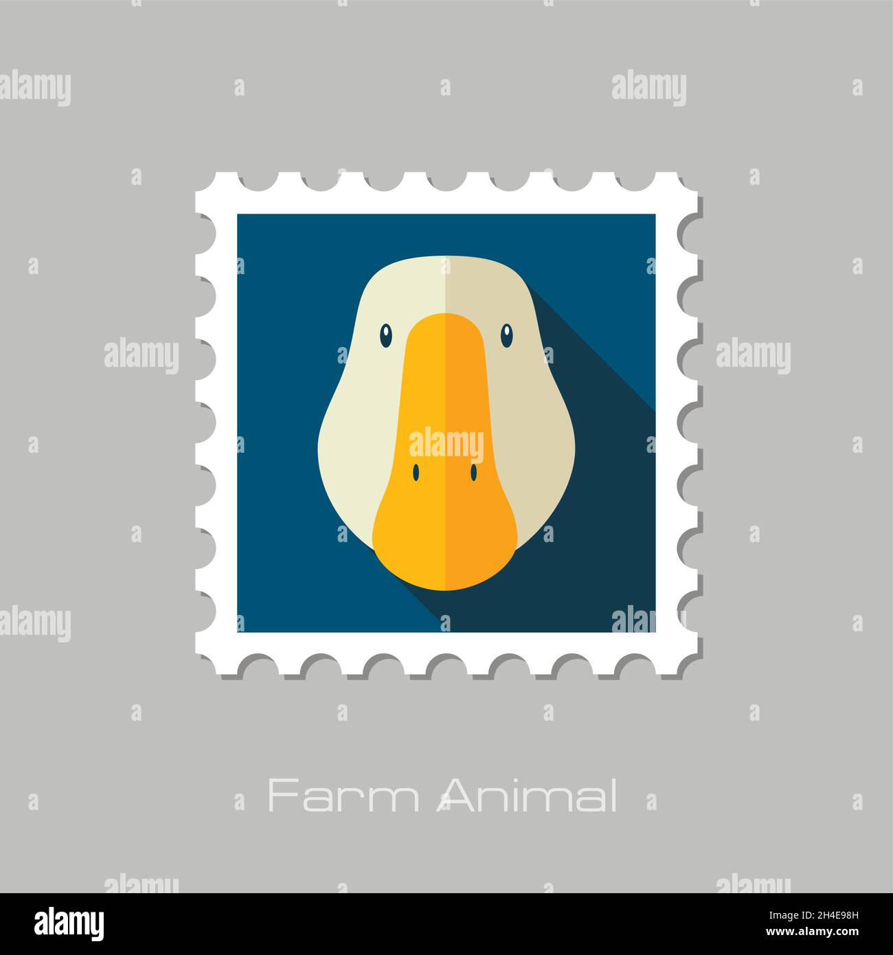 Goose stamp Stock Vector Images - Alamy