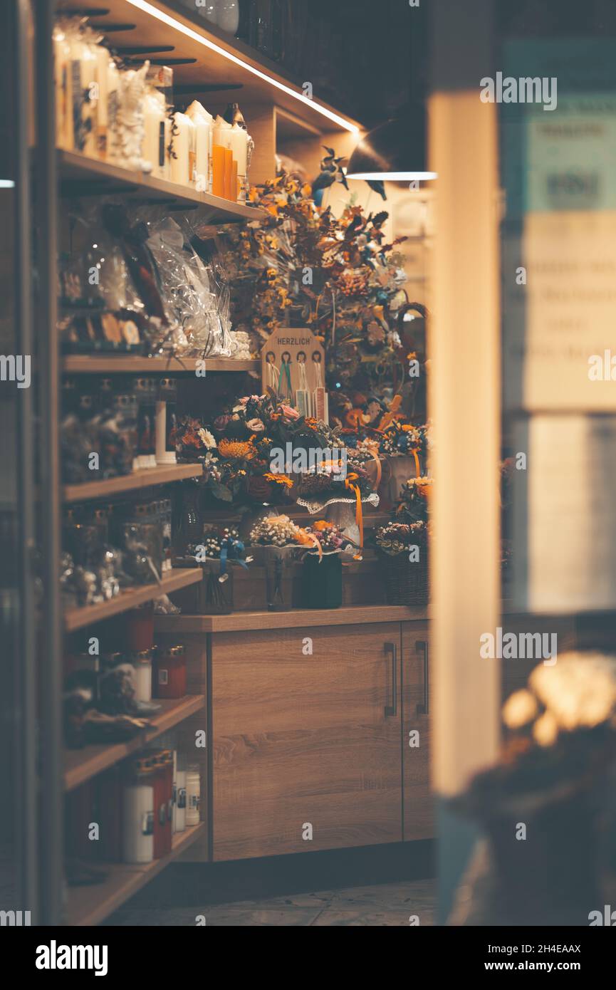 Interior of a flower shop Stock Photo - Alamy