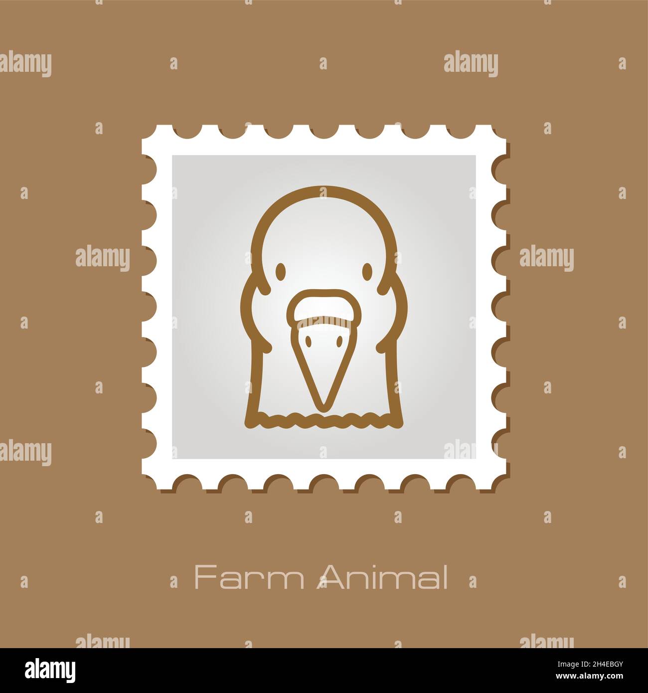 Dove outline stamp. Animal head vector symbol eps 10 Stock Vector Image ...