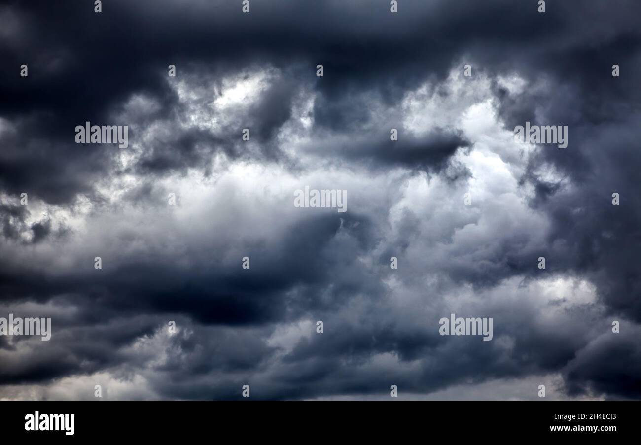 Dark and Dramatic Storm Clouds Area Background Stock Photo - Alamy