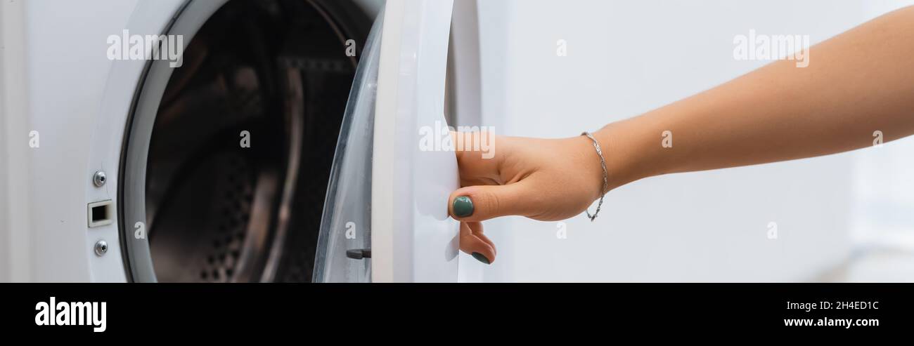 Cropped shot young woman washing hi-res stock photography and images ...