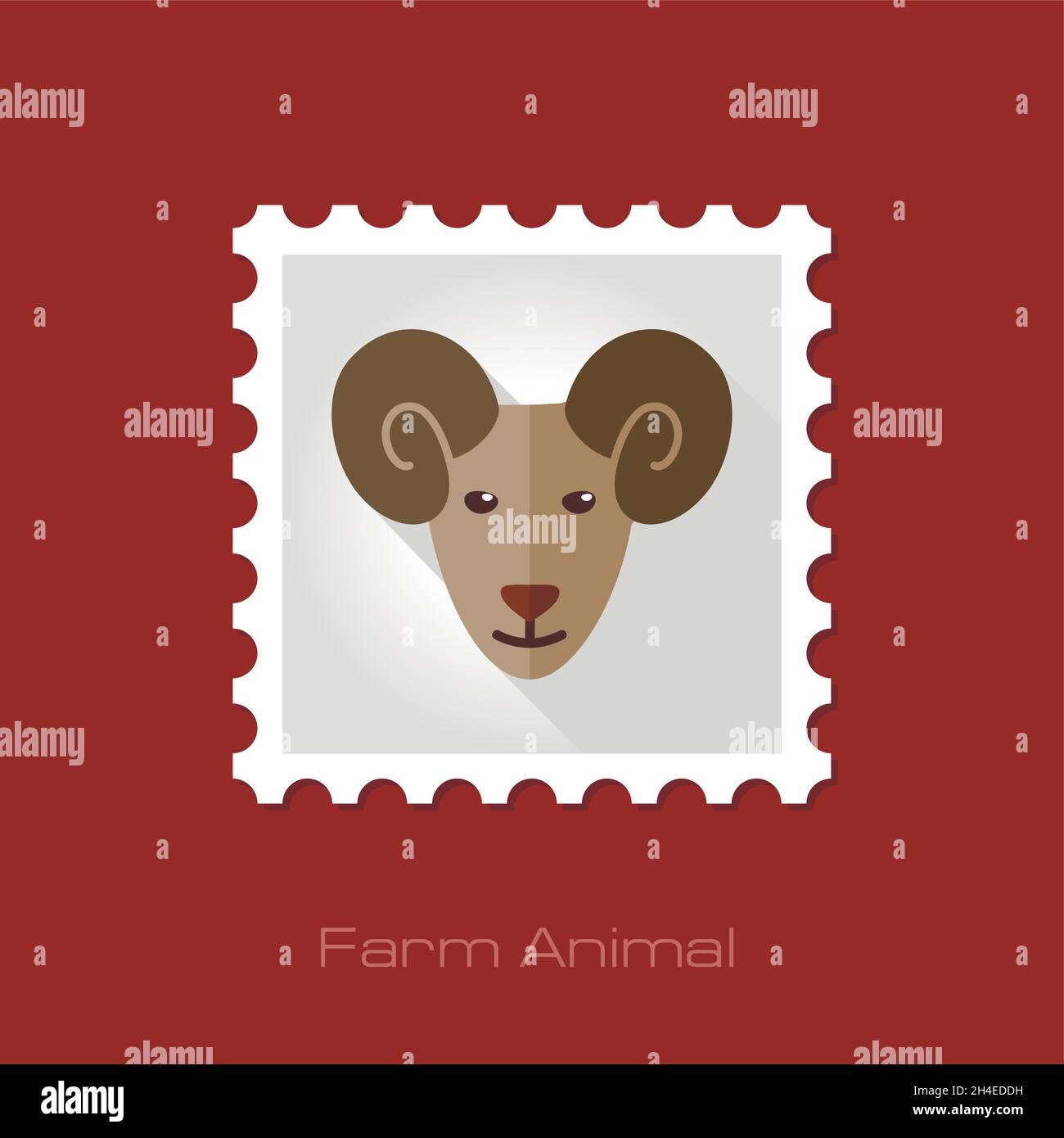 Horned ewe Stock Vector Images - Alamy