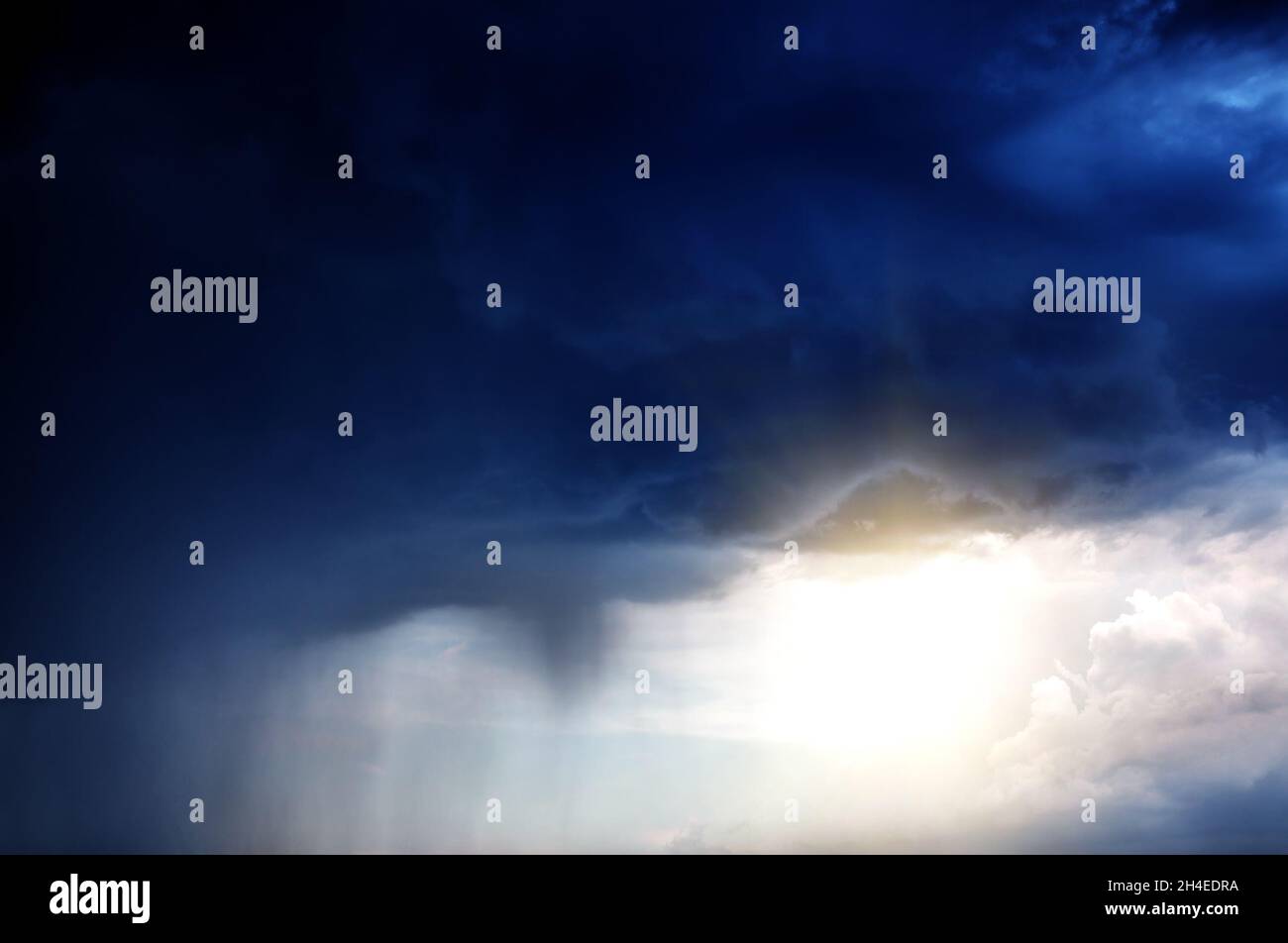 Severe Rain and Dark and Dramatic Storm Clouds Stock Photo - Alamy