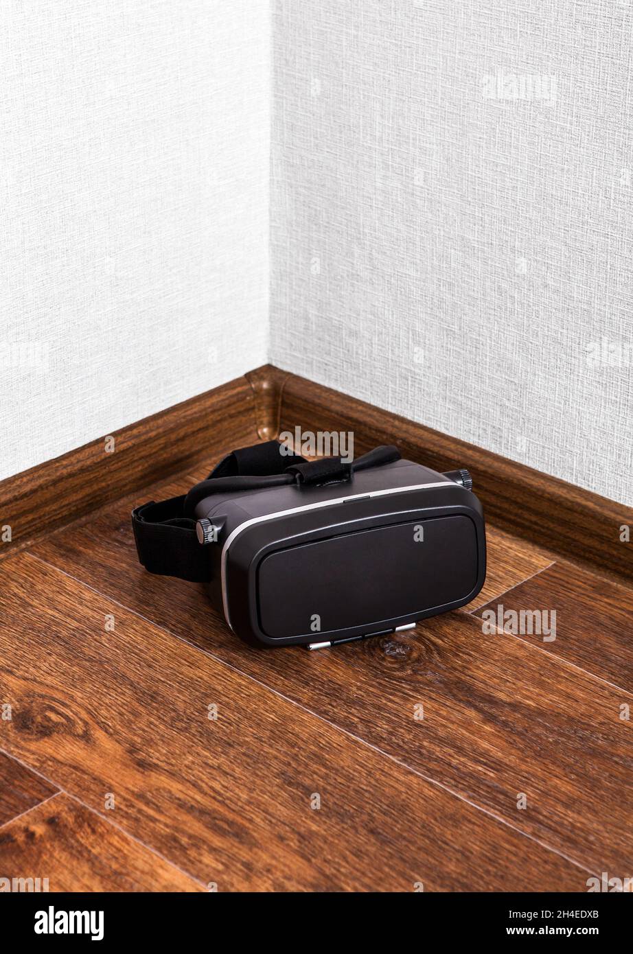 Virtual Reality Headset on the Floor in the Room Stock Photo - Alamy
