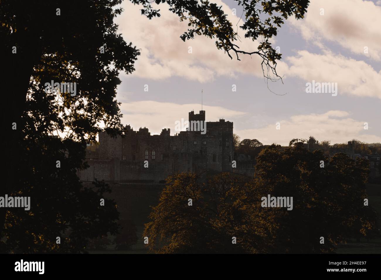 Fantastic rustic old castle in the countryside of England Stock Photo ...