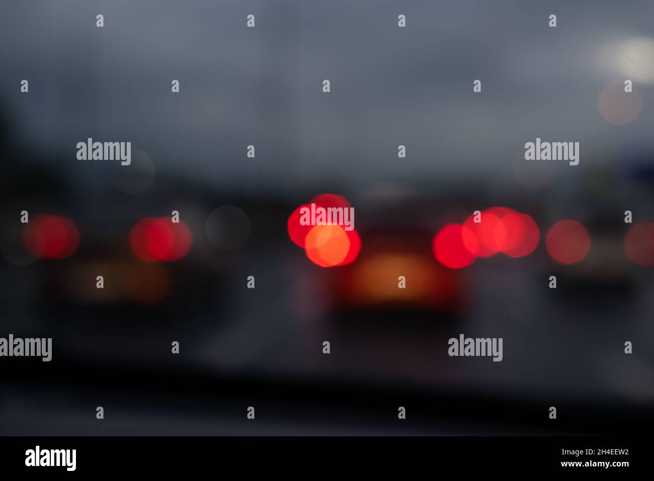 Blurred car lights in evening traffic Stock Photo - Alamy
