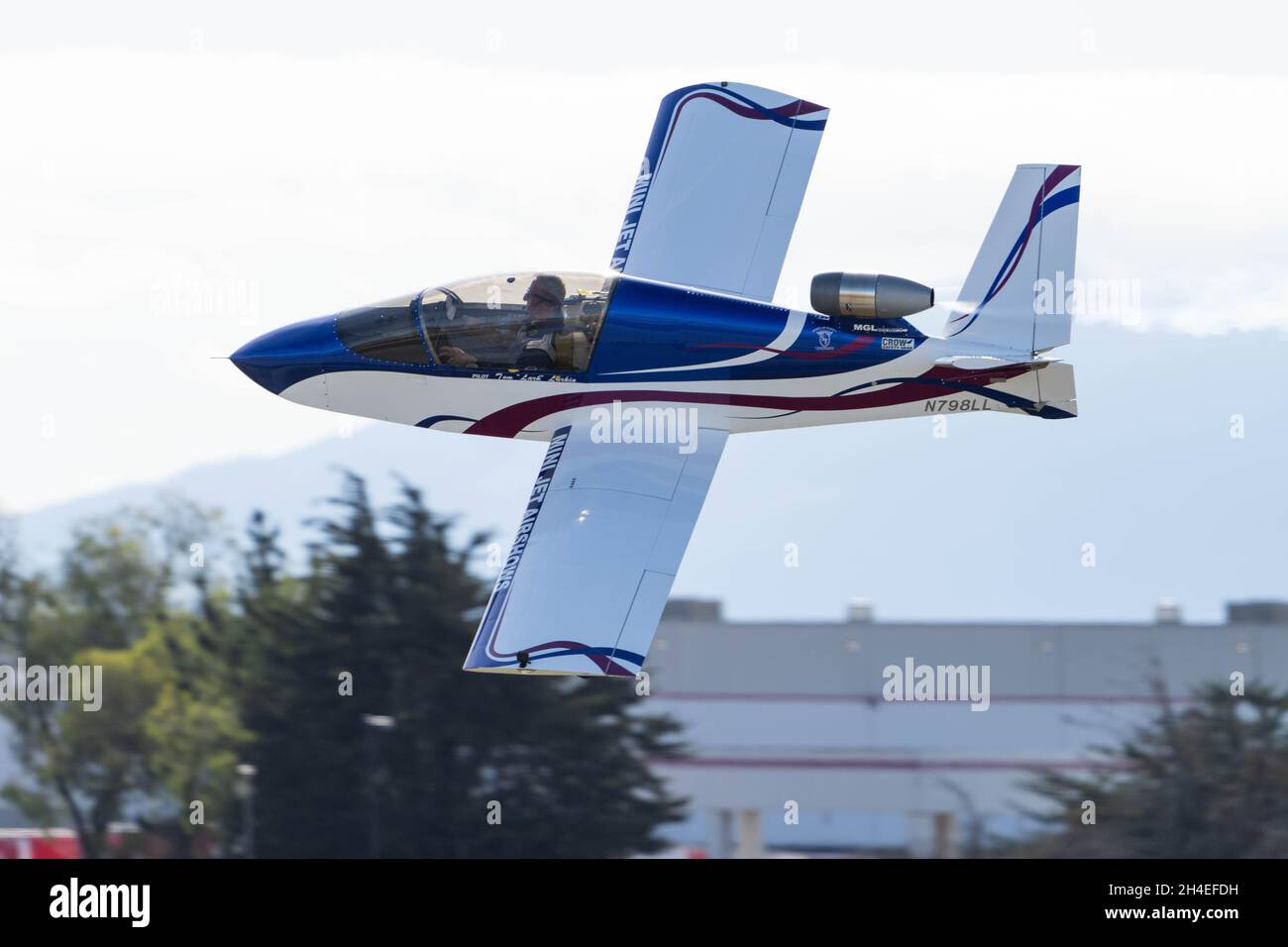 October 31, 2021, Salinas, CA: Tom Larkin pilots the JSX003 Mini Jet ...