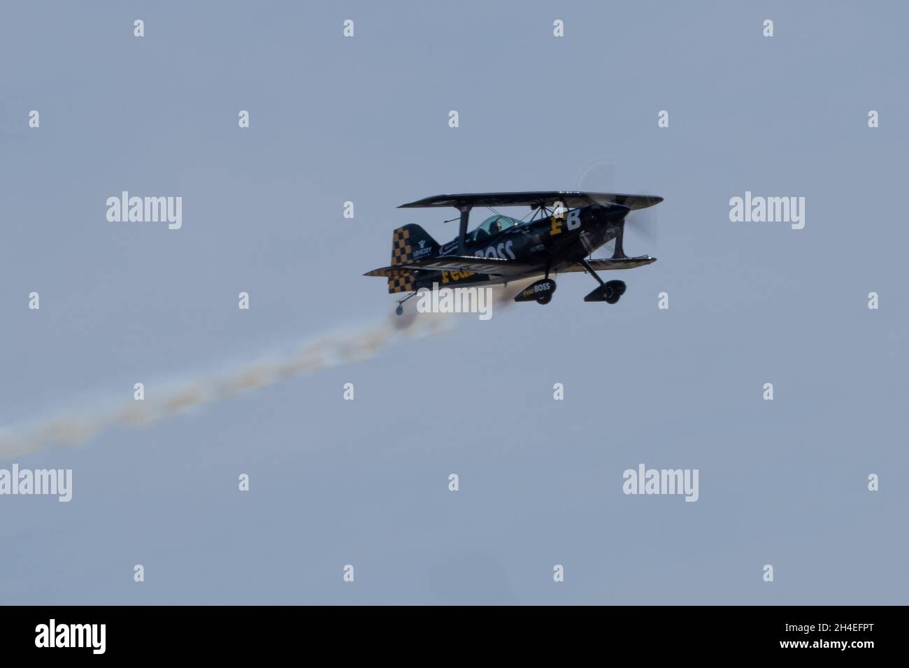 October 31, 2021, Salinas, CA: Jon Melby pilots the Fear Boss Pitts S-1 ...