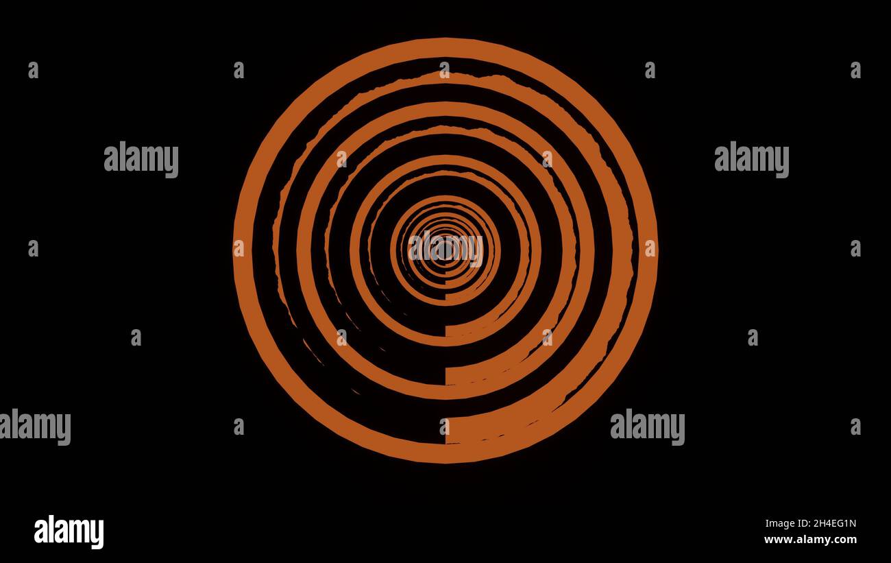 3D illustration of circular pattern forming and disappearing effect ...