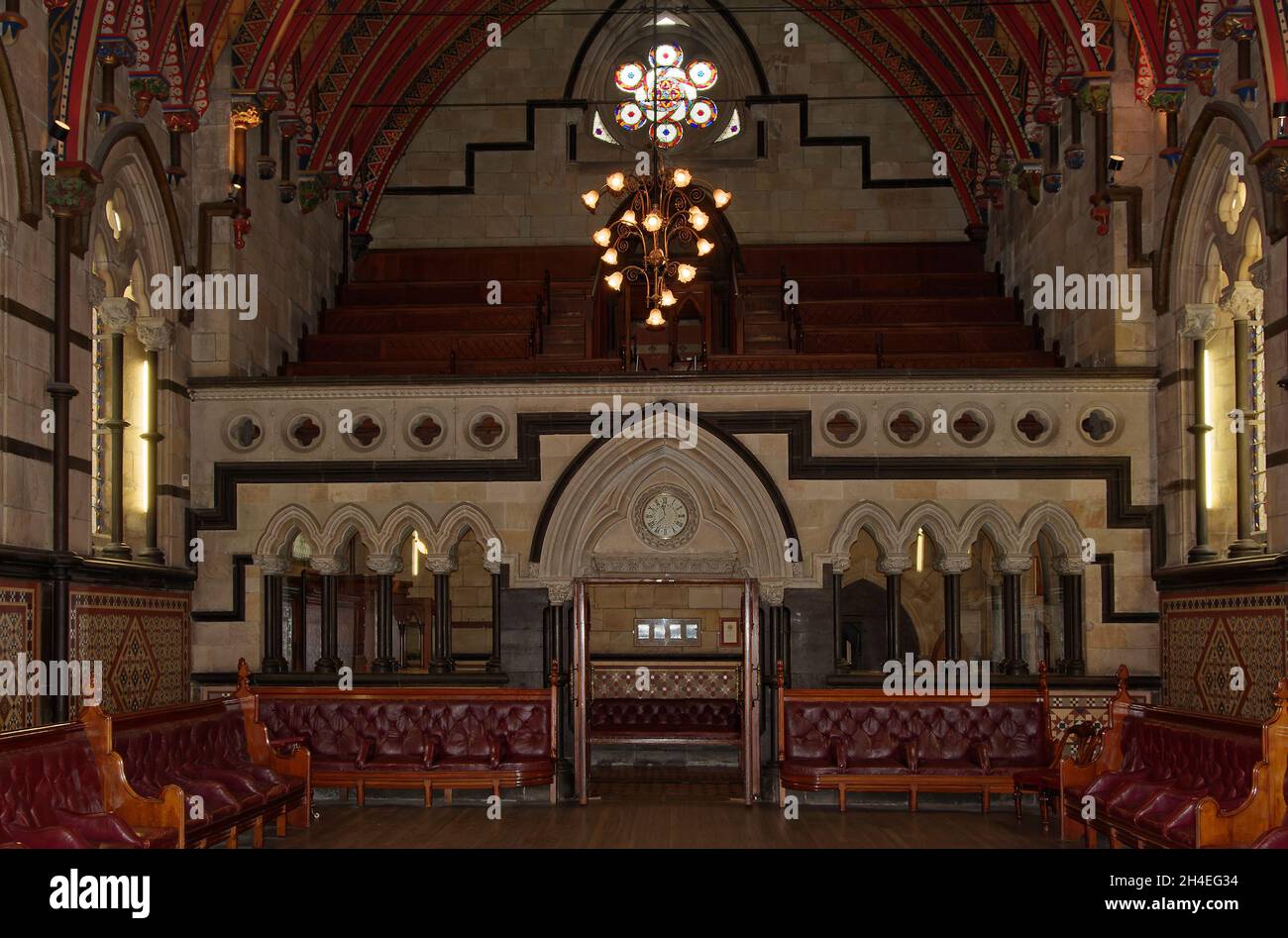 Provincial Council Building, 1858-65, Council Chamber, balcony seating ...