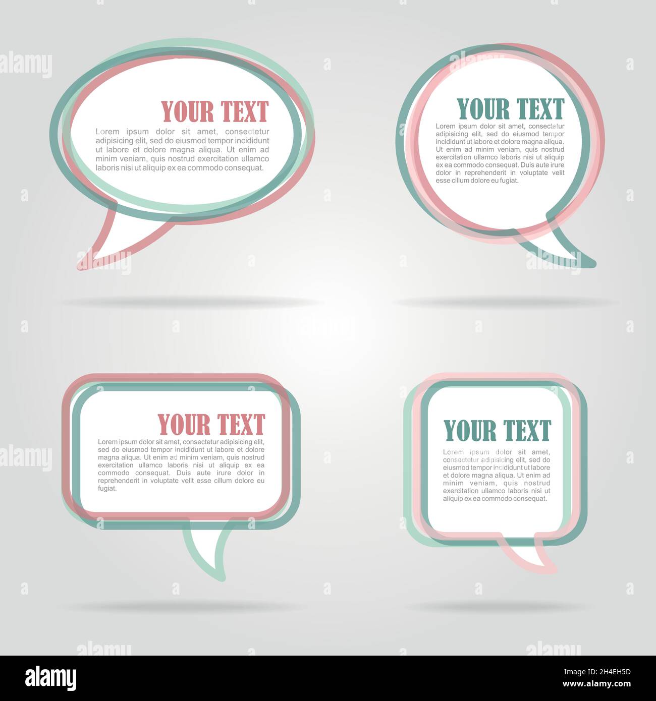 Set of colorful speech bubbles eps 10 Stock Vector Image & Art - Alamy