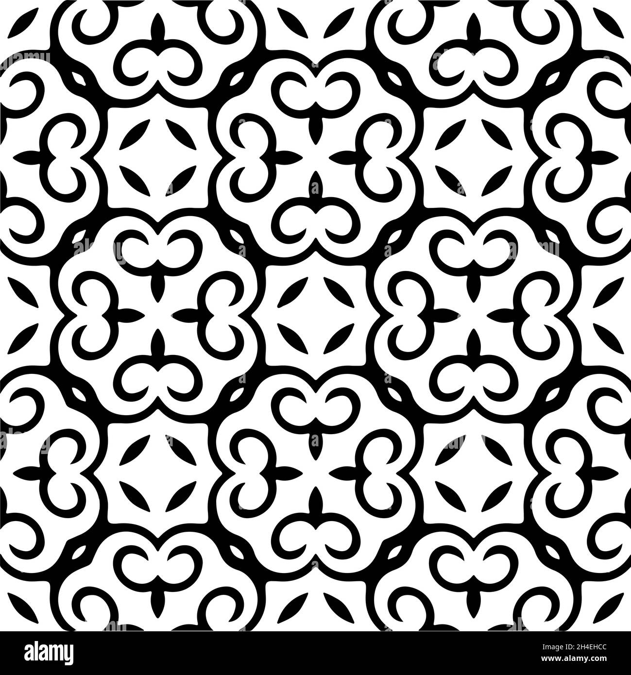 Vector seamless pattern. Modern stylish texture. Composition from ...