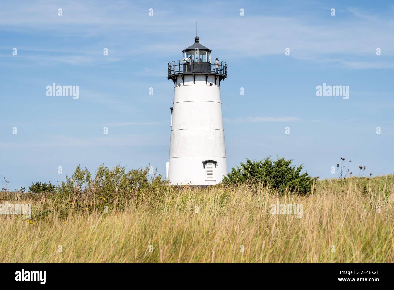 Edgartown Harbor Light lighthouse on Martha's Vineyard, Massachusetts ...