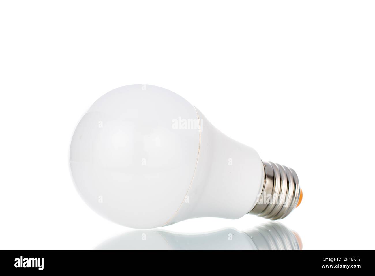 One light bulb, close-up, isolated on white Stock Photo - Alamy