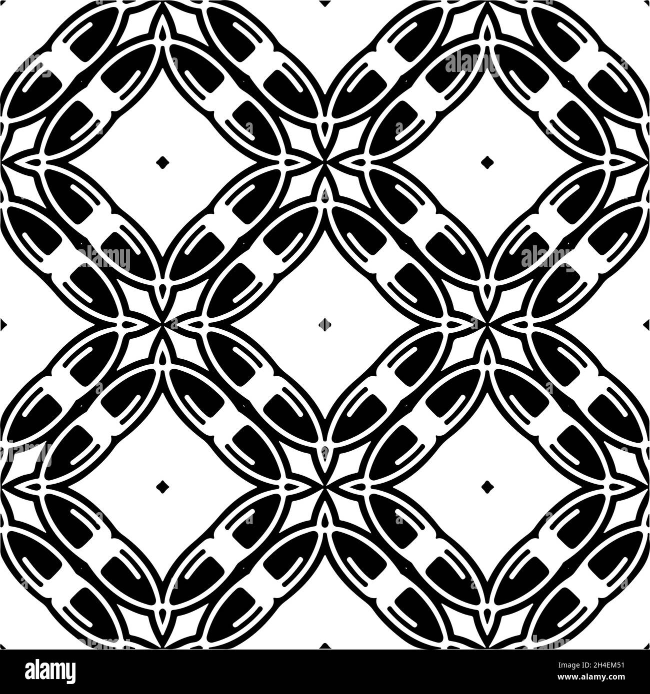 Vector seamless pattern. Modern stylish texture. Composition from ...