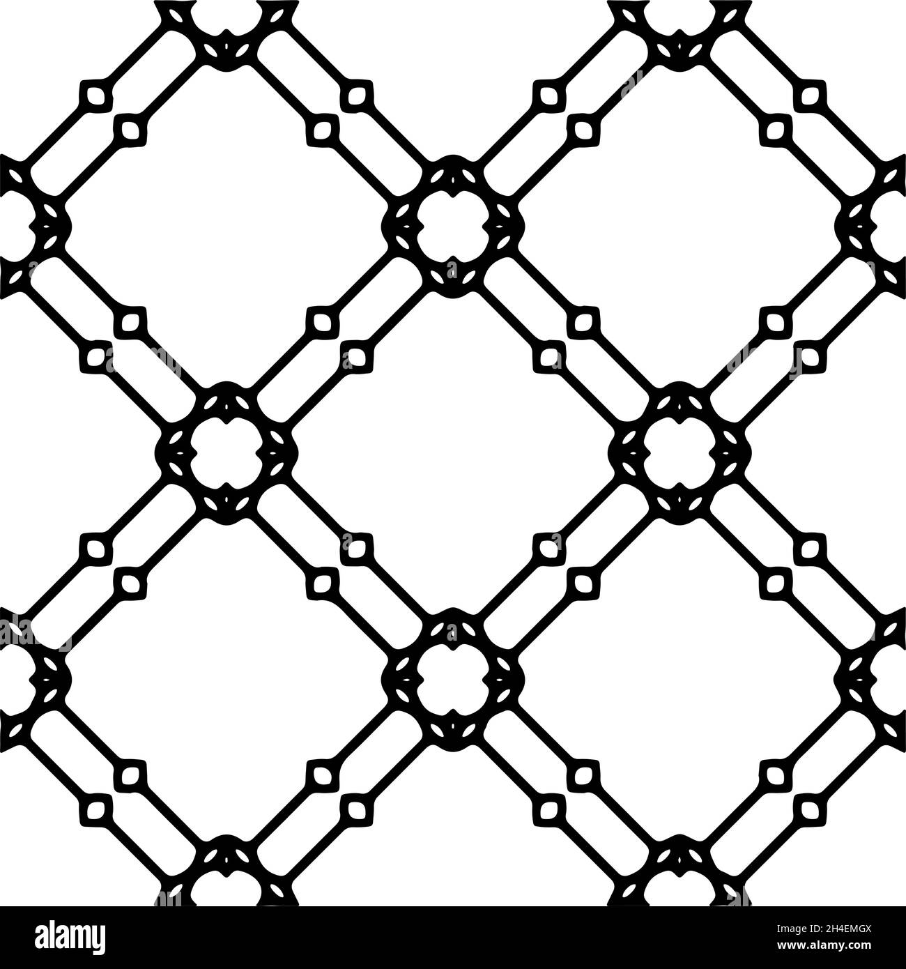 Vector seamless pattern. Modern stylish texture. Composition from ...