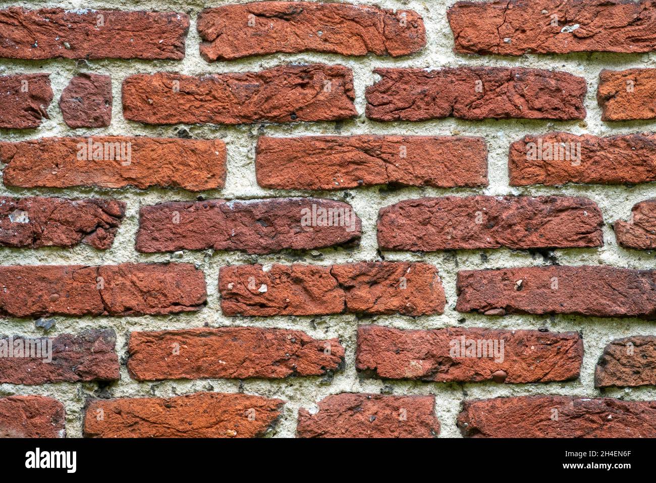 A flat on section of antique red brick wall Stock Photo - Alamy