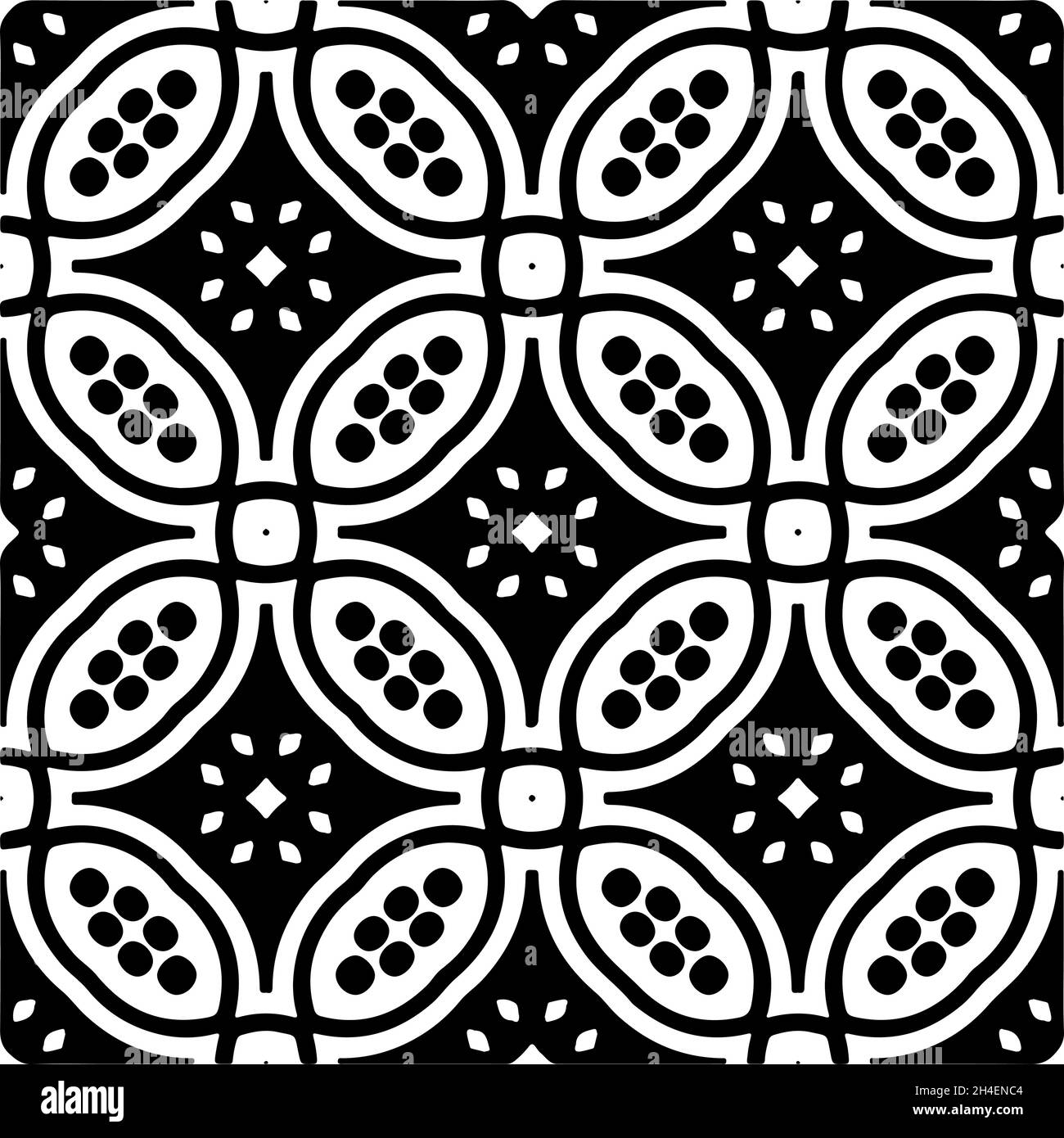 Vector seamless pattern. Modern stylish texture. Composition from ...