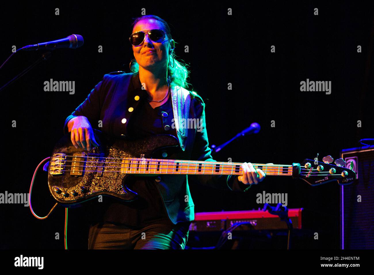 Oslo, Norway. 28th, October 2021. Ida Nielsen & the Funkbots performs a ...